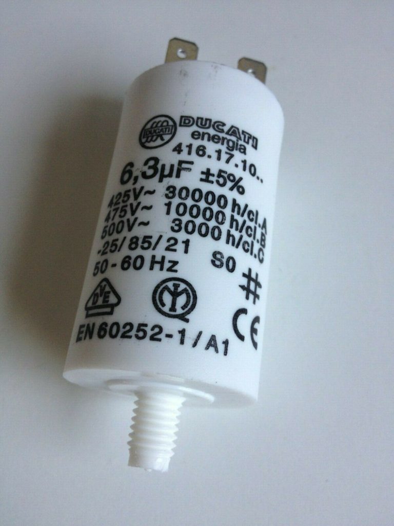 Condensateur Moteur 6,3µF 425V 475v à cosses – Rep-Tronic