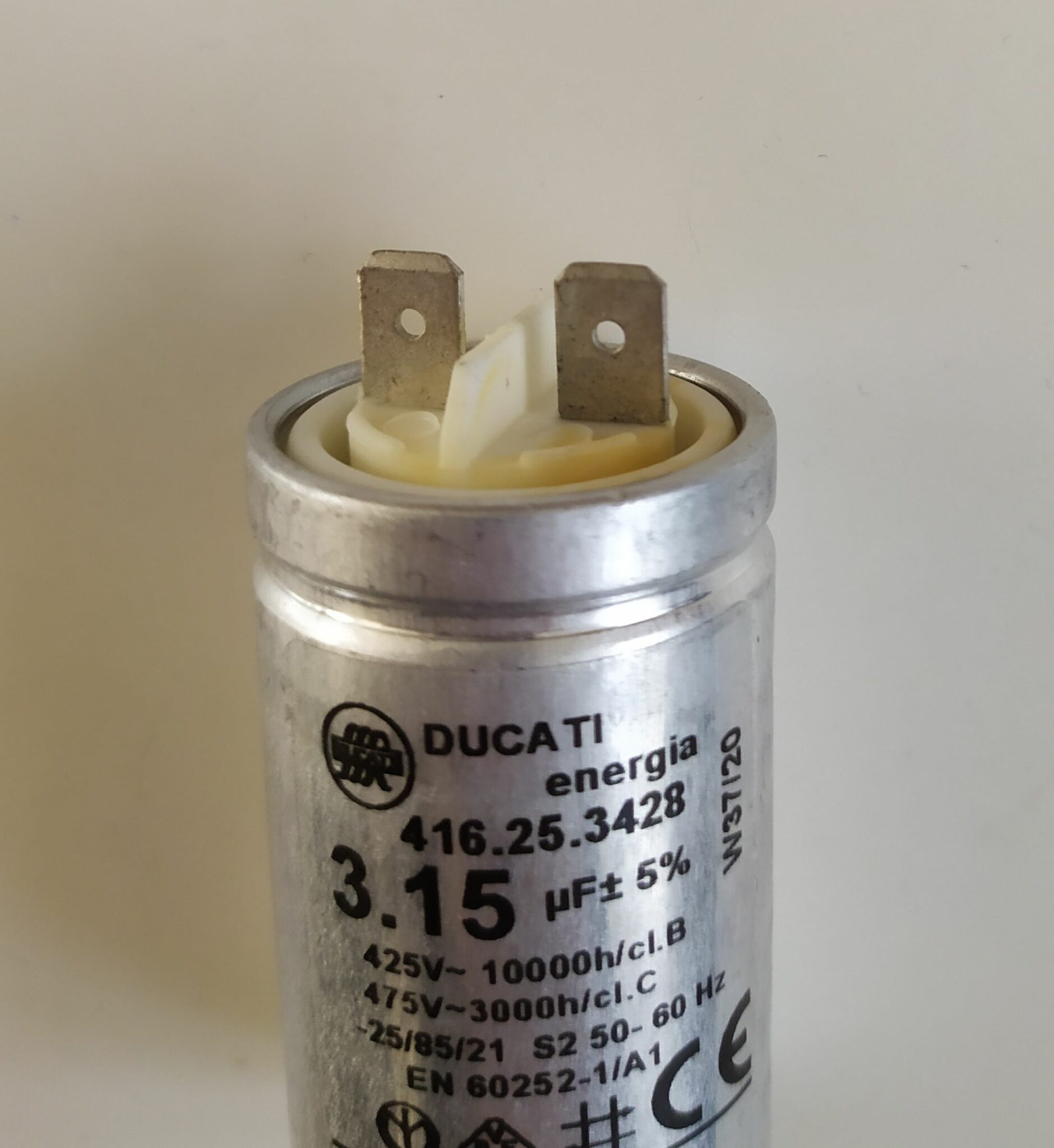 Condensateur Moteur métal 3,15µF 425v-475v à cosses – Rep-Tronic